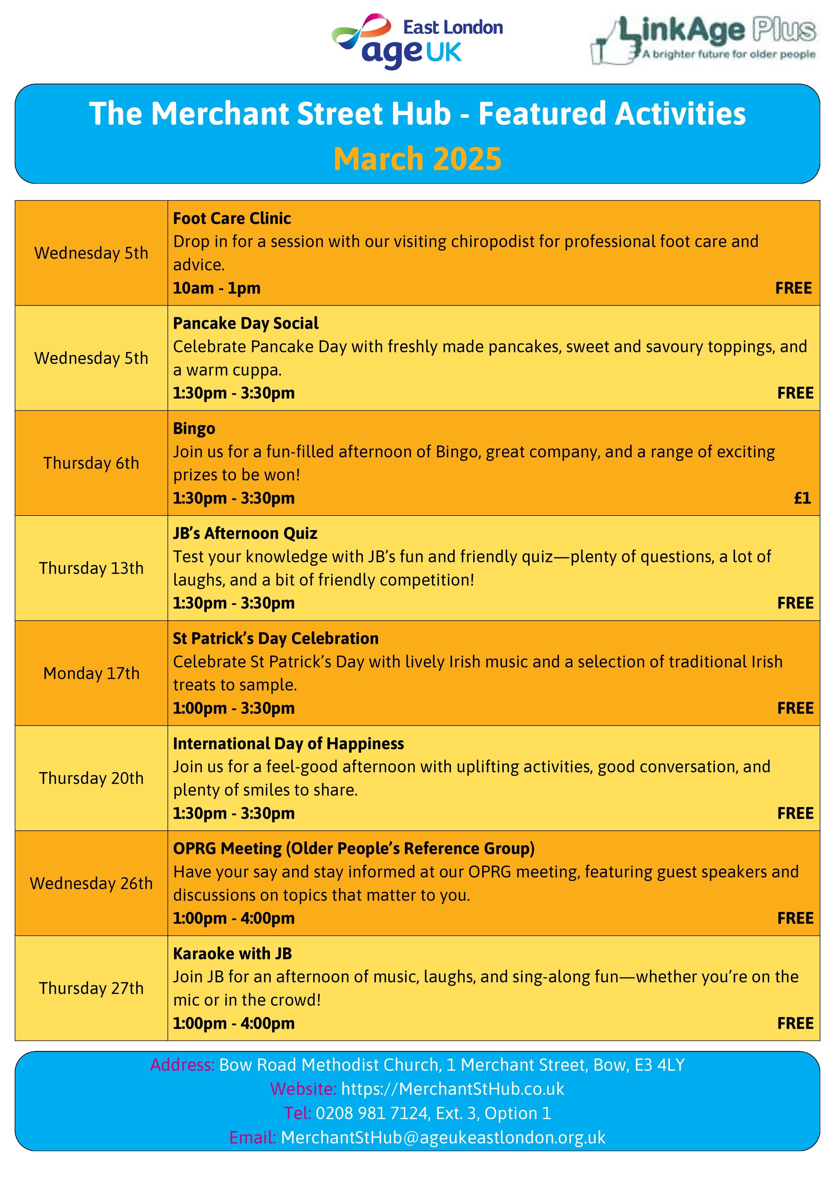Merchant Street Hub – Featured Activities – March 2025 – Merchant St ...