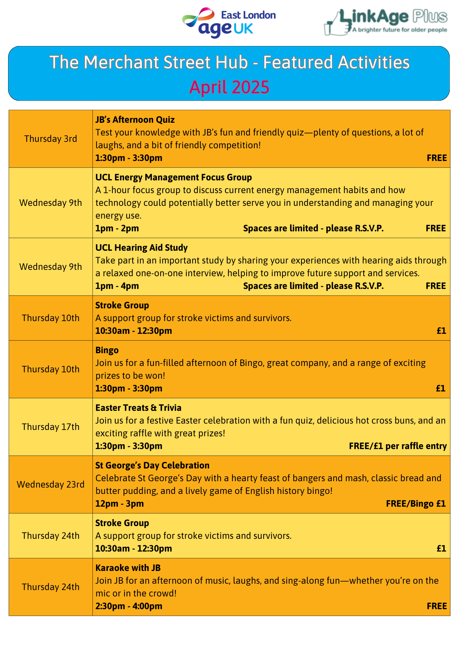 Merchant Street Hub Featured Activities – April 2025 – Merchant St. Hub ...